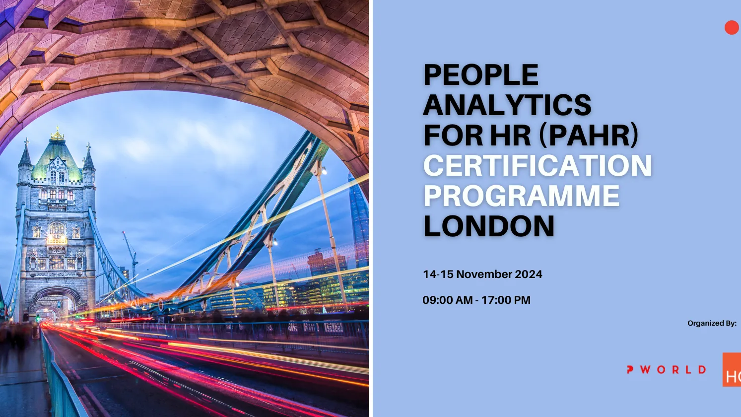 People Analytics for HR (PAHR) Certification London | The P World
